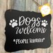 Dogs Welcome Chalkboard Sign - Etsy