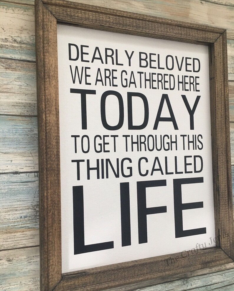 Farmhouse Canvas Sign Life | Etsy