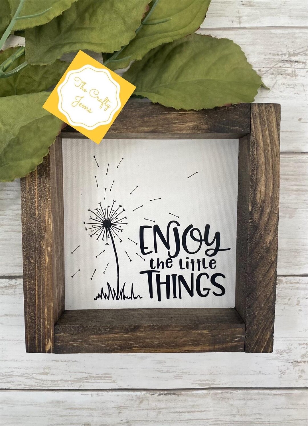 Enjoy the Little Things Canvas Sign - Etsy