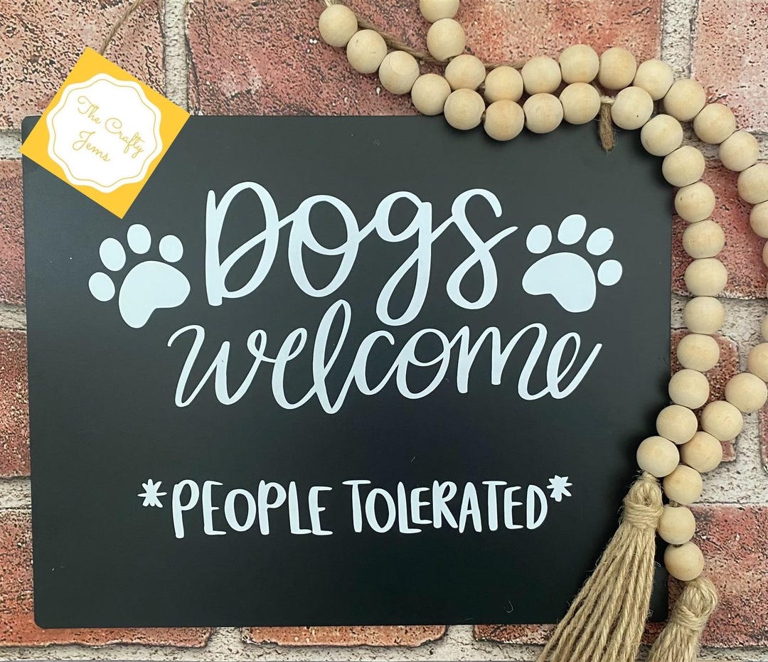 Dogs Welcome Chalkboard Sign - Etsy