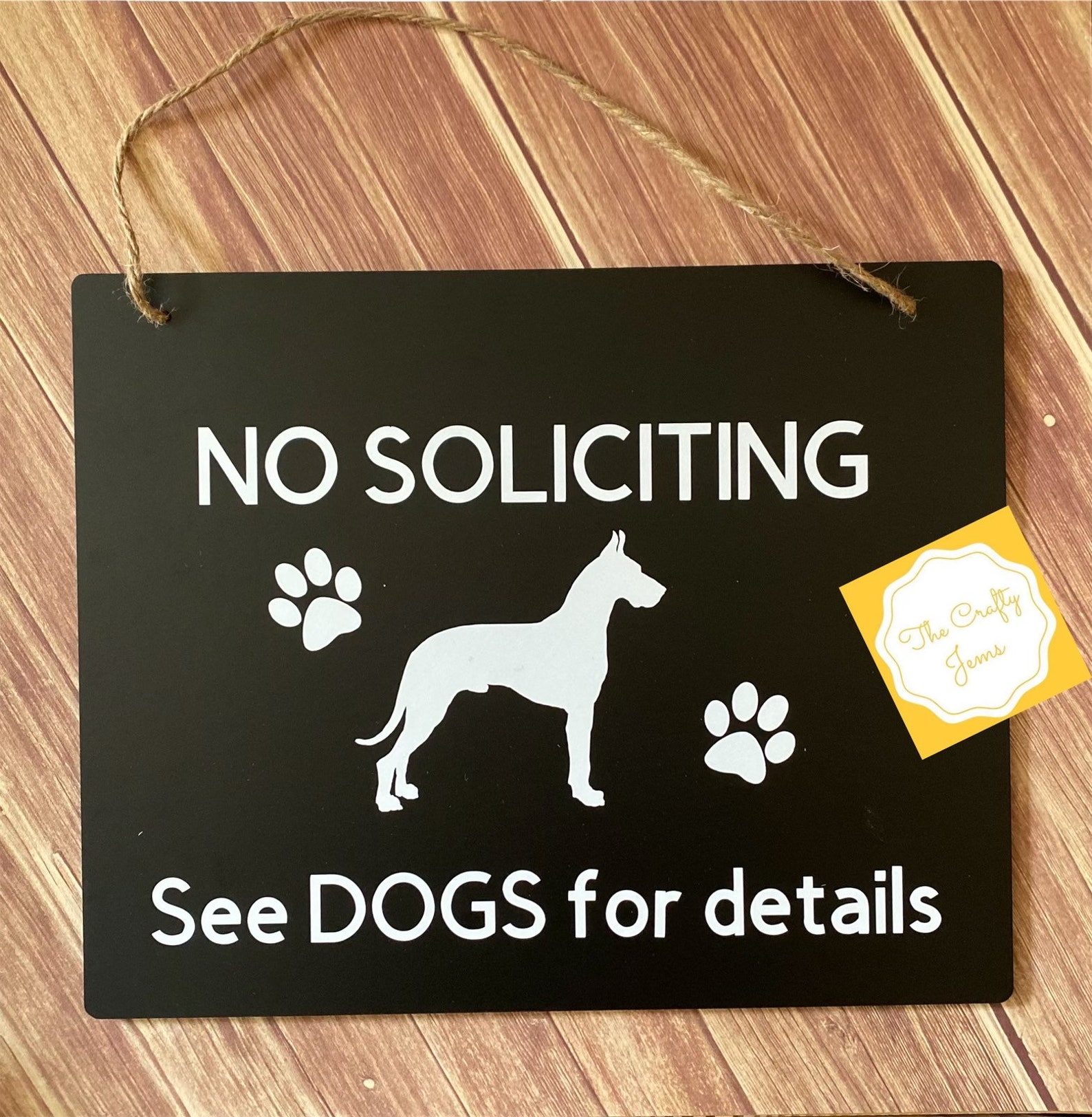 No Soliciting Chalkboard Sign - See Dog for Details - Etsy