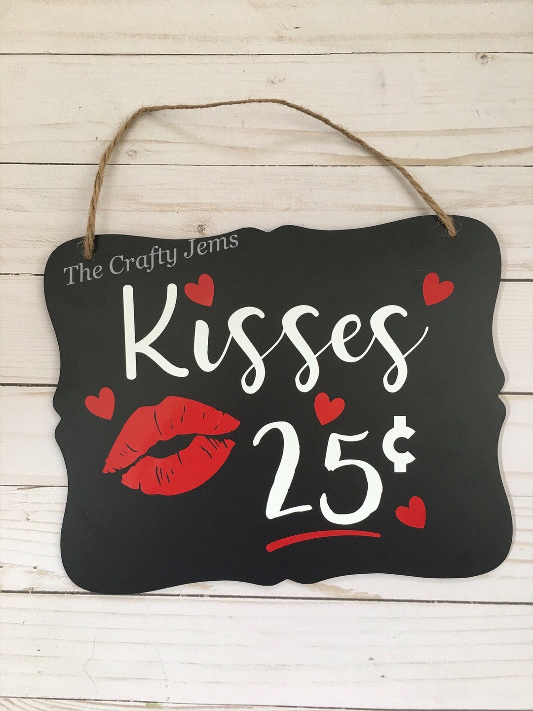 Kisses Chalkboard Sign - Etsy