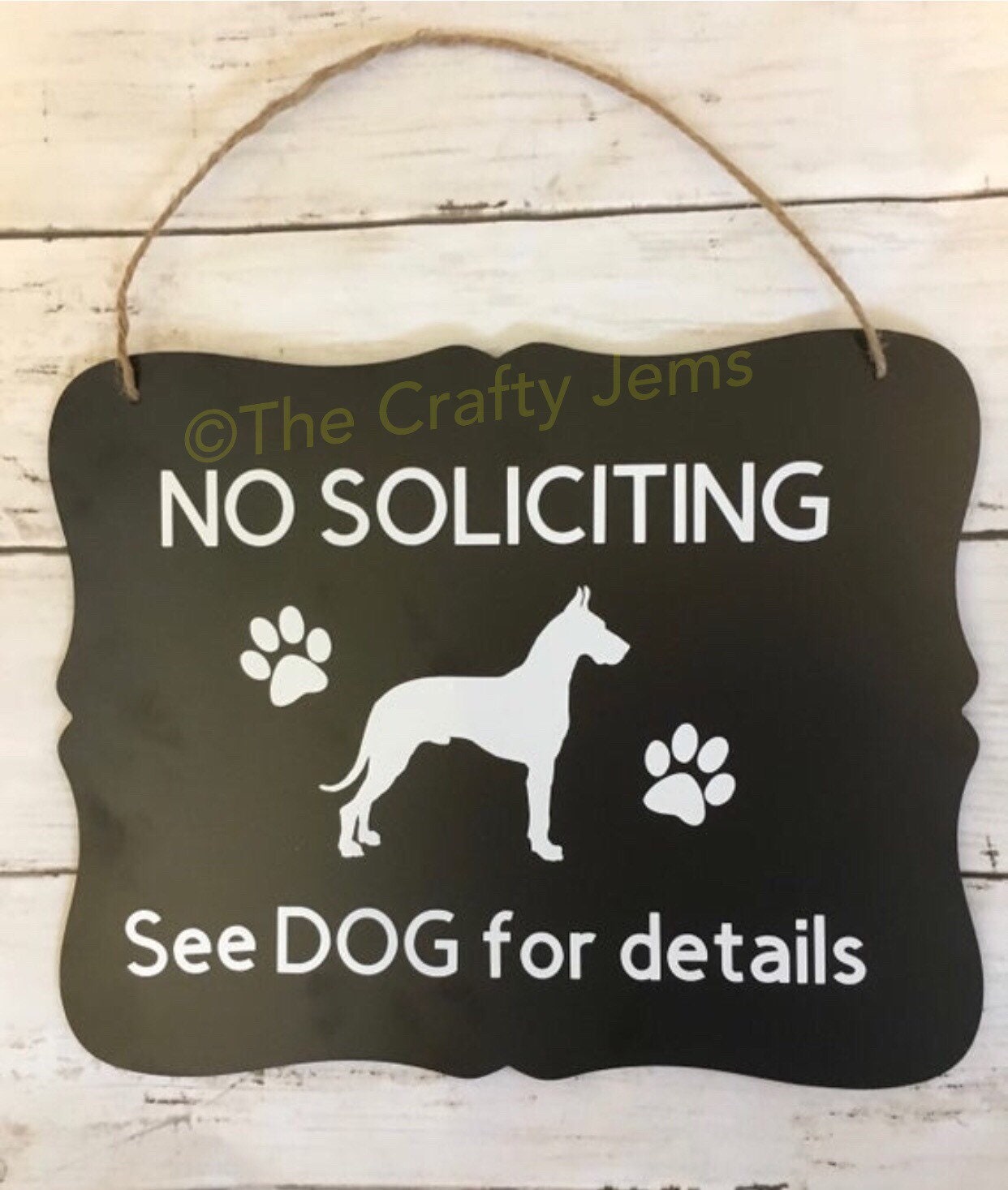 No Soliciting Chalkboard Sign - See Dog for Details - Etsy