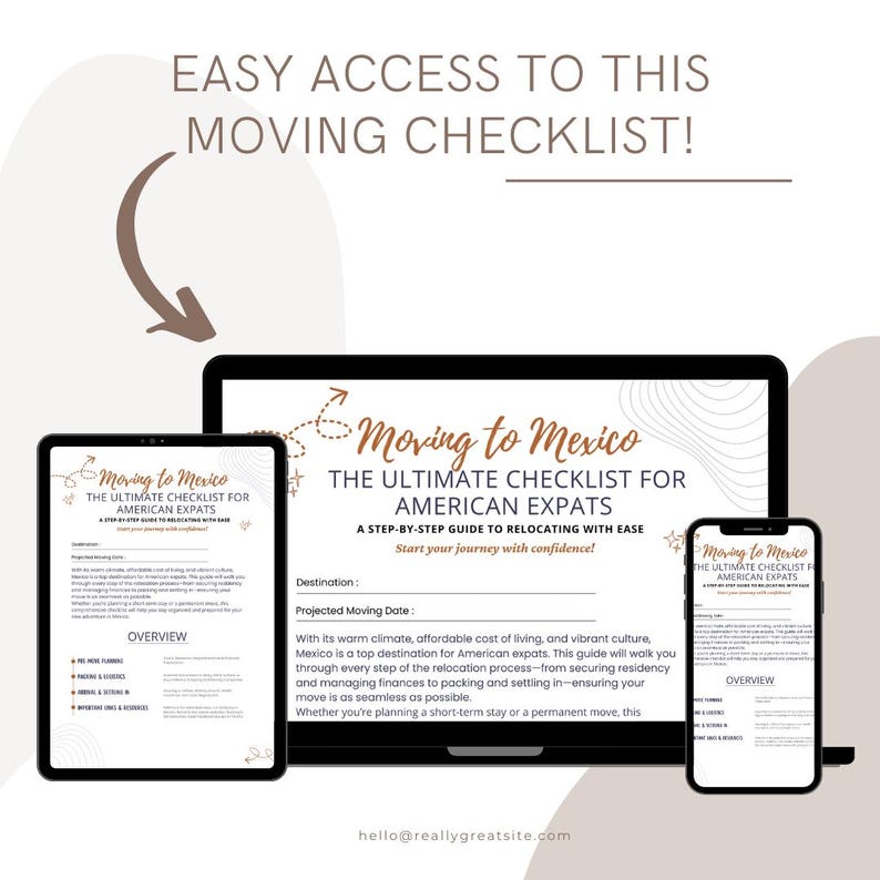 Moving to Mexico Expat Checklist | Digital Download | Step-by-step ...