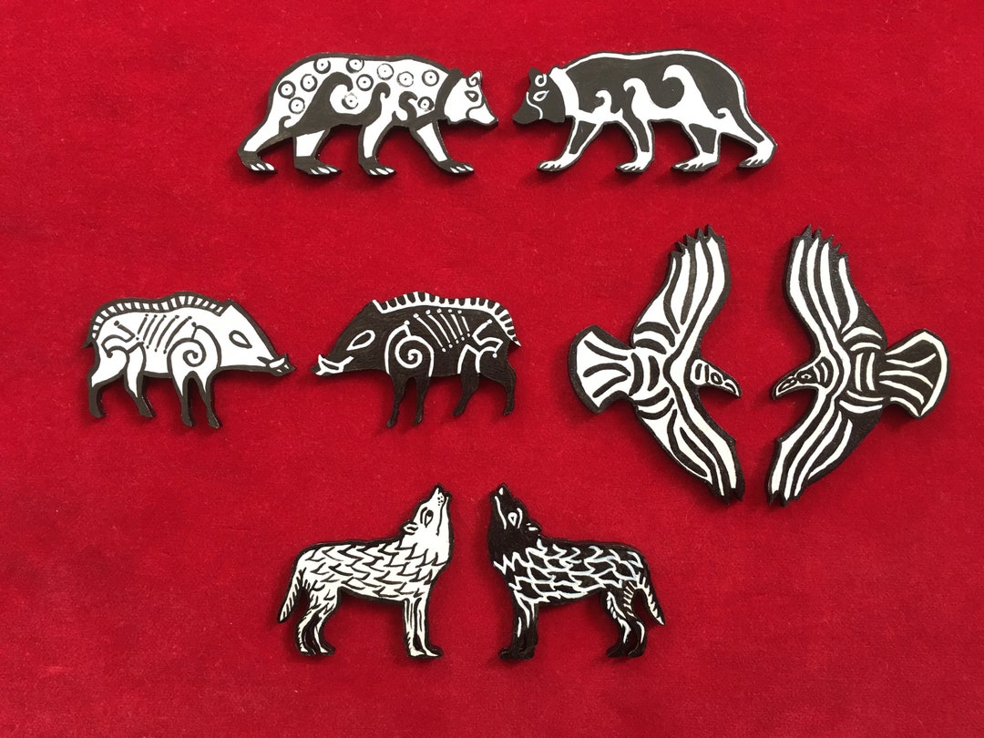 Four Norse Style Altar Totems - Etsy