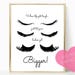 Lashes Printable Lashes Wall Art Digital Download Lashes - Etsy UK