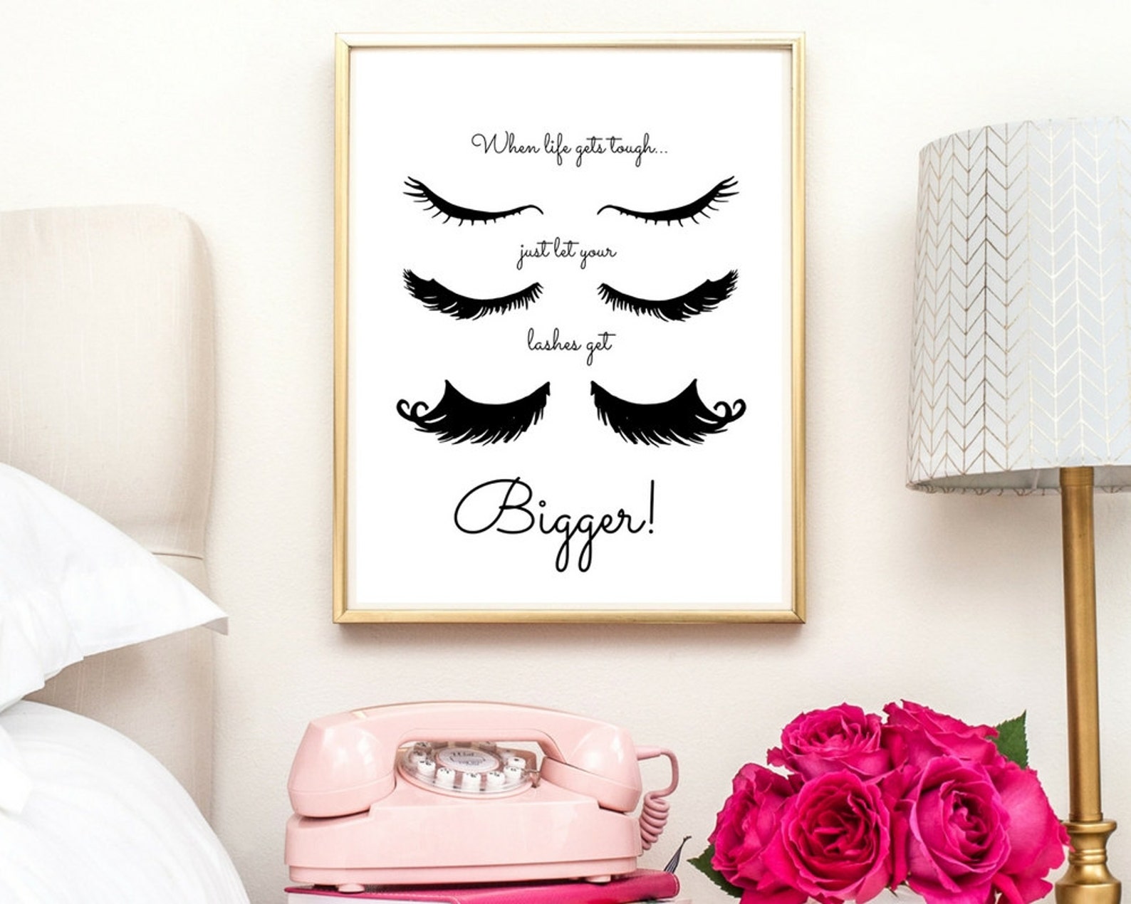 Lashes Printable, Lashes Wall Art, Digital Download, Lashes Print ...