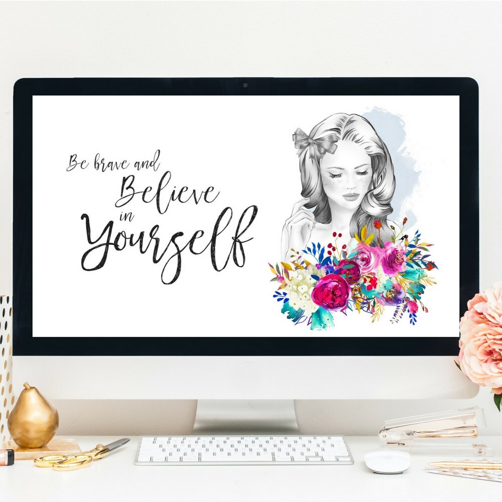 Girly Quotes Backgrounds For Computer
