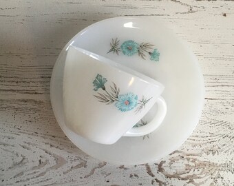 Blue flower tea set | Etsy