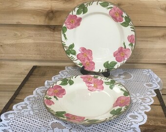 Pink Flower Plates | Etsy