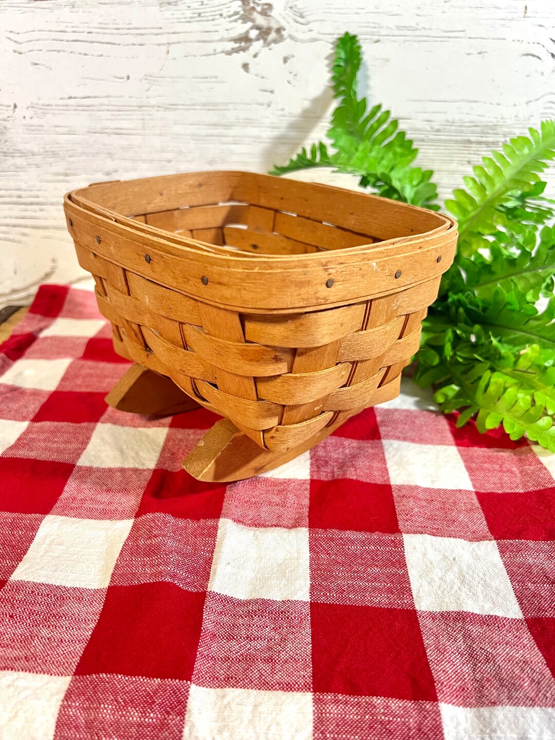 Vintage Longaberger Basket Rocking Cradle 1991 - Etsy