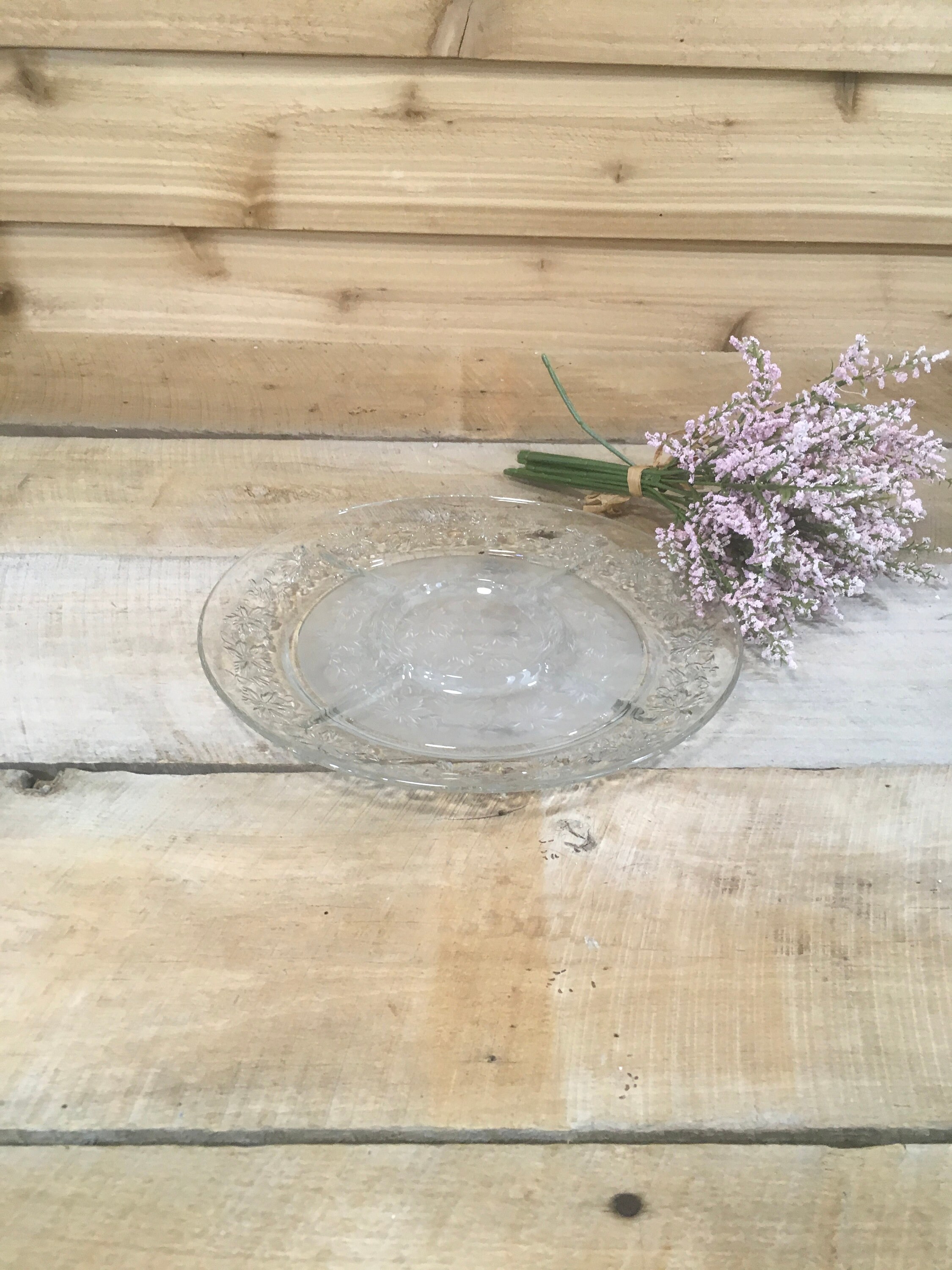 Vintage Tray Divided Princess House Poinsettia Wedding Serving Gift ...