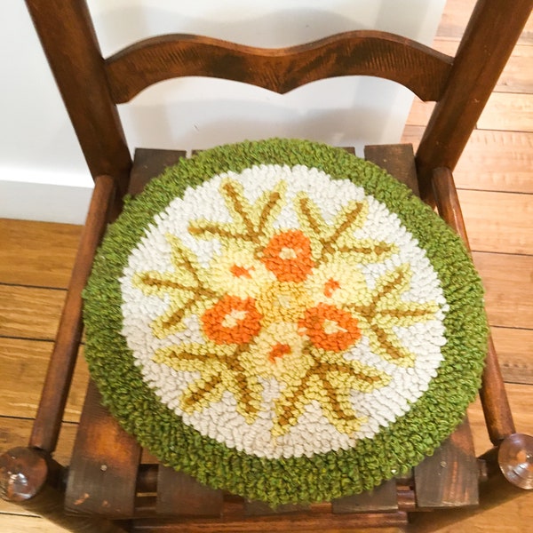 Hooked Chair Pads - Etsy
