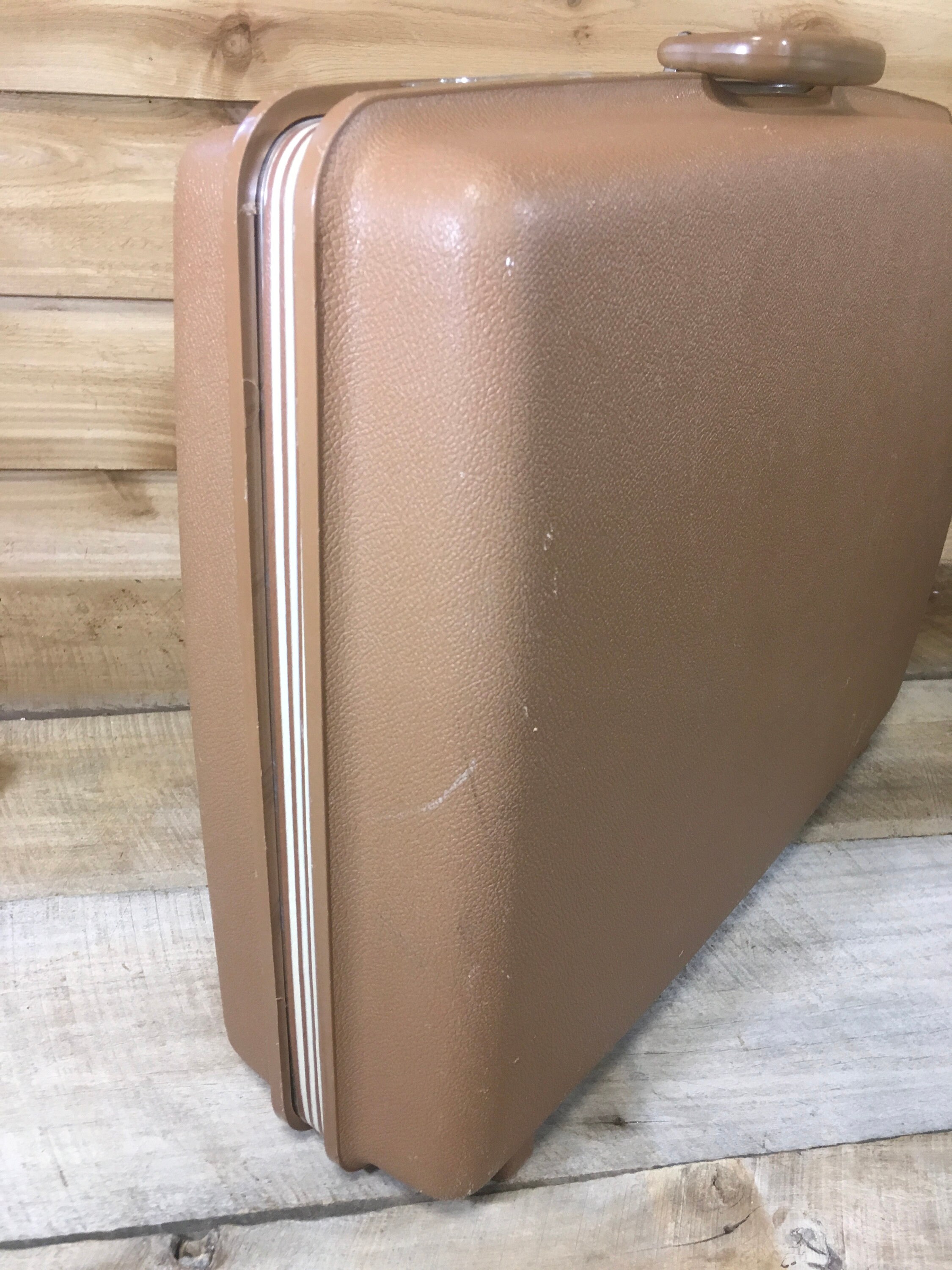 Vintage Samsonite suitcase brown hardshell concord retro | Etsy