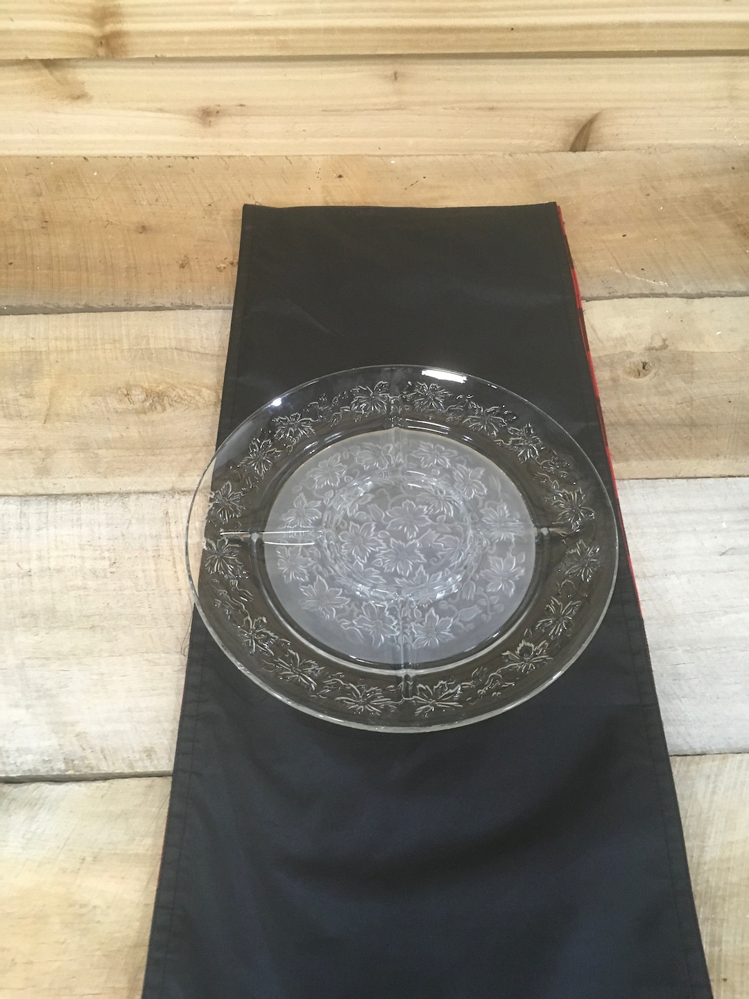 Vintage Tray Divided Princess House Poinsettia Wedding Serving Gift ...