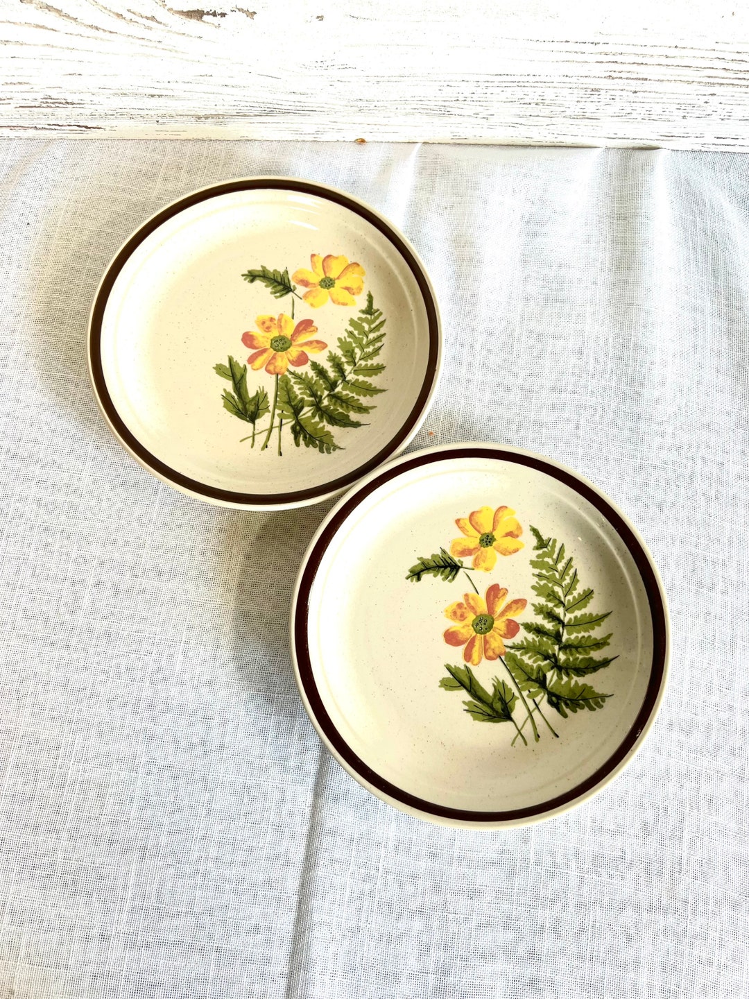 Vintage Bando Stoneware Plates Salad Bread Replacement Retro Boho - Etsy
