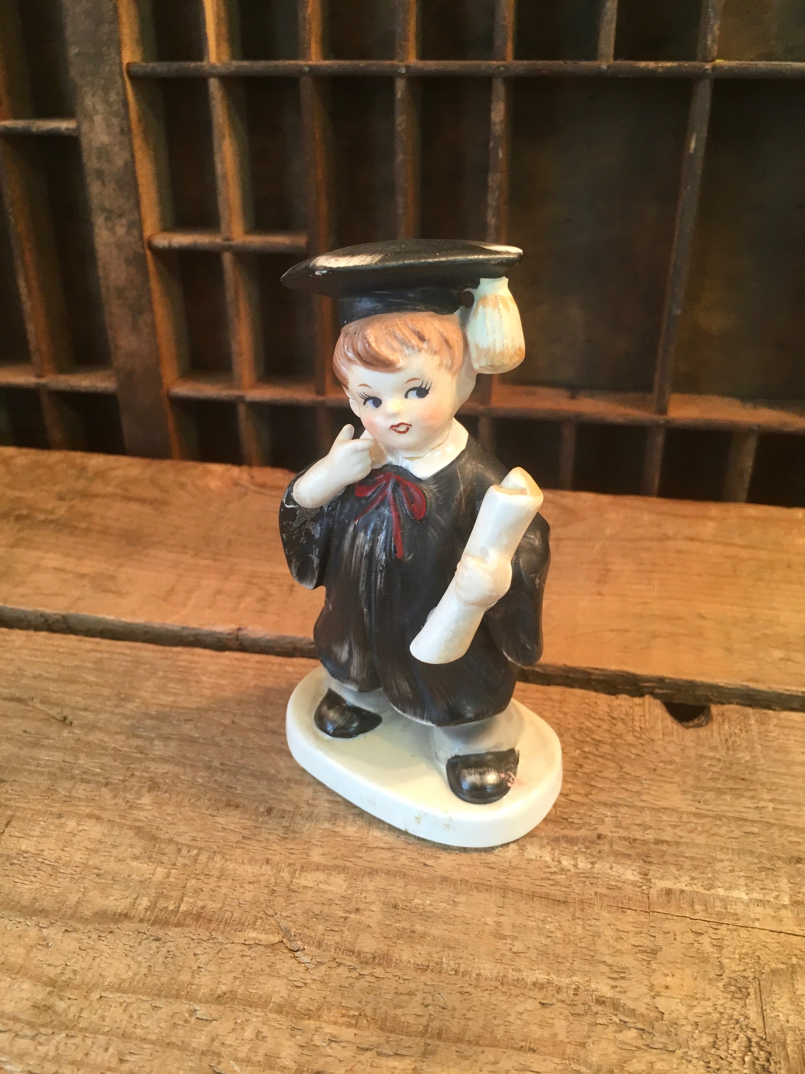 Vintage Lefton Figurine Graduation Boy Retro Decor Gift 2791 - Etsy