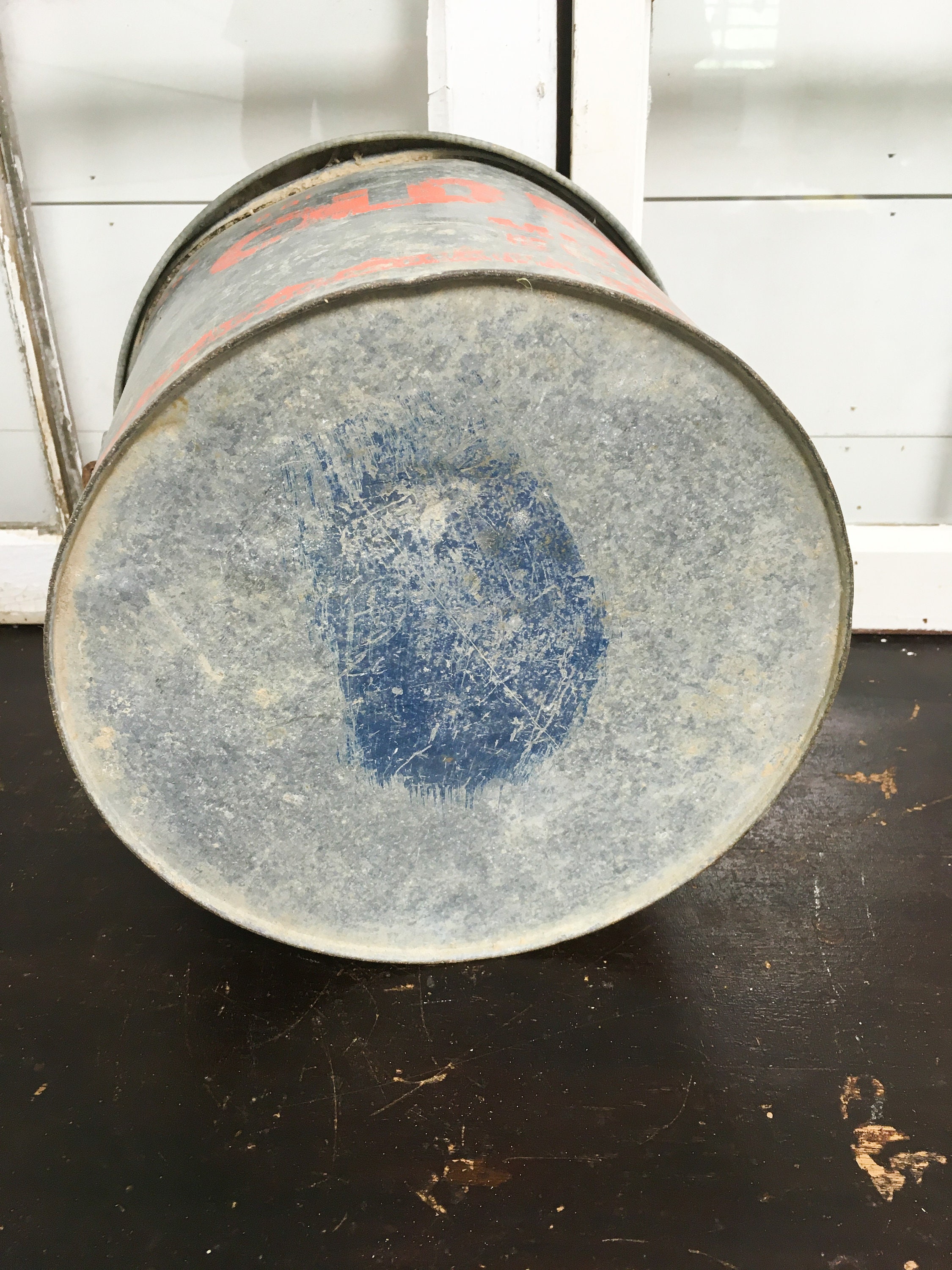 Vintage Minnow Bucket Old Pal Galvanized Bucket Fishing Camping Decor ...