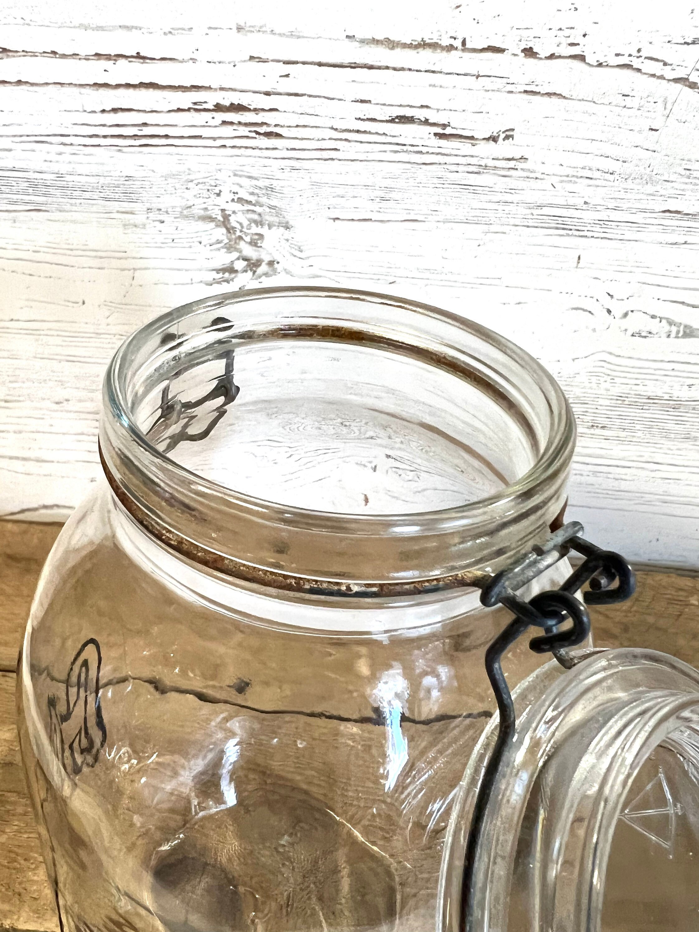 Vintage Jar Triomphe France Cracker Jar Glass Storage Decor - Etsy