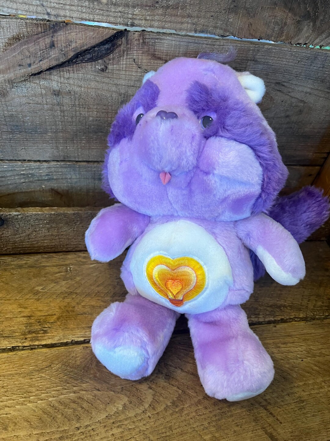 Vintage Care Bear Cousins Purple Raccoon 1984 Kenner Stuffed Plushie - Etsy