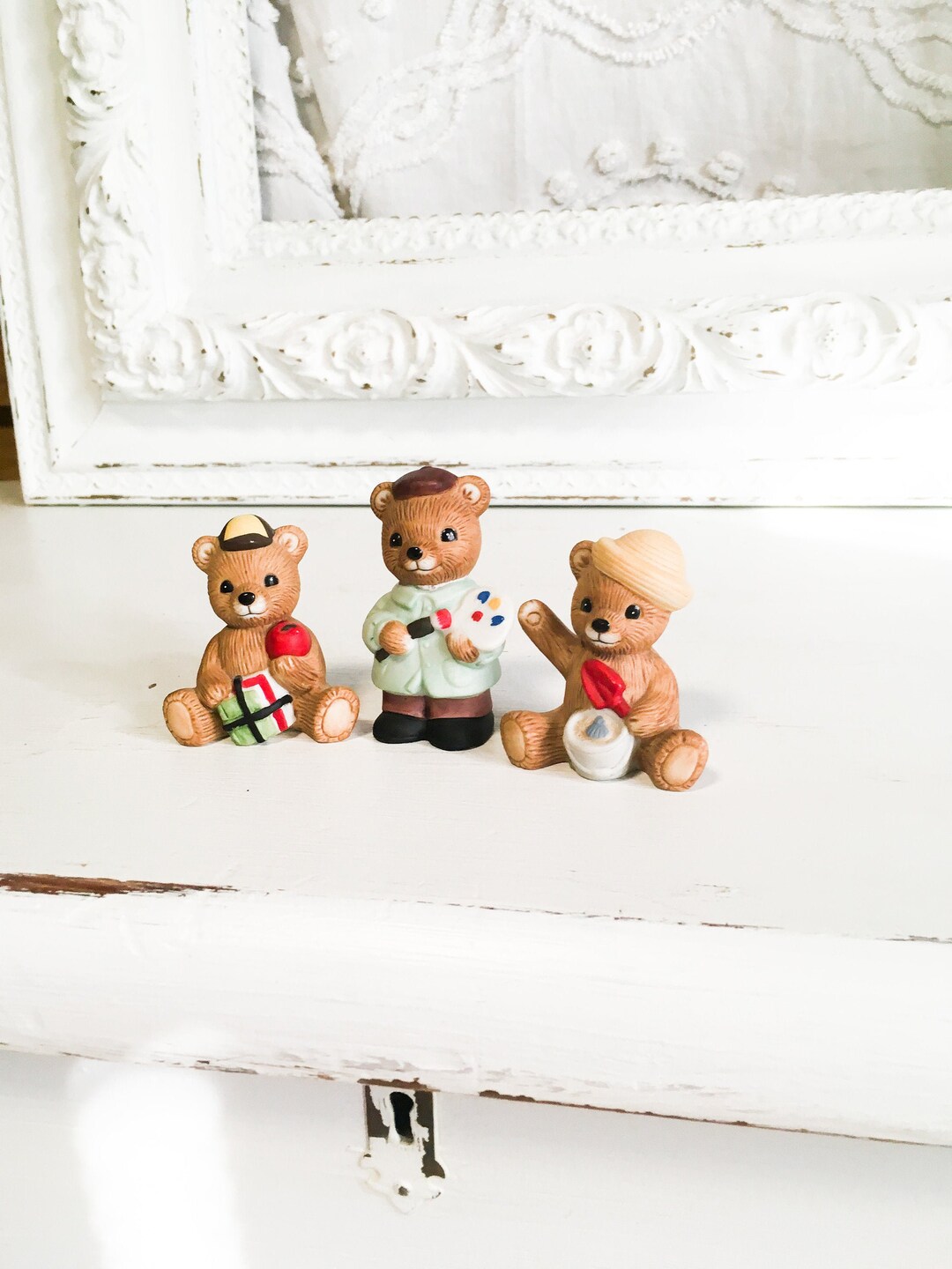 Vintage Homco Bears Figurines Ceramic Gift - Etsy
