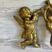 Vintage Gold Resin Cherub Angels Dart Extra Large Wall Decor - Etsy