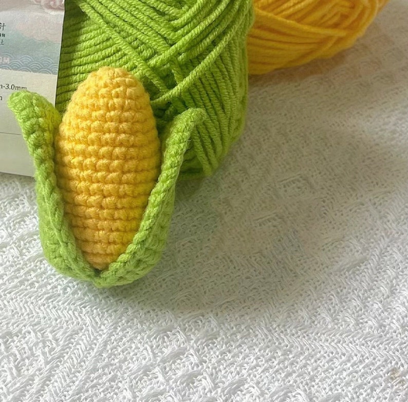 Handmade Crochet Banana Popcorn Corn Accessories,crochet Fruit,crochet ...