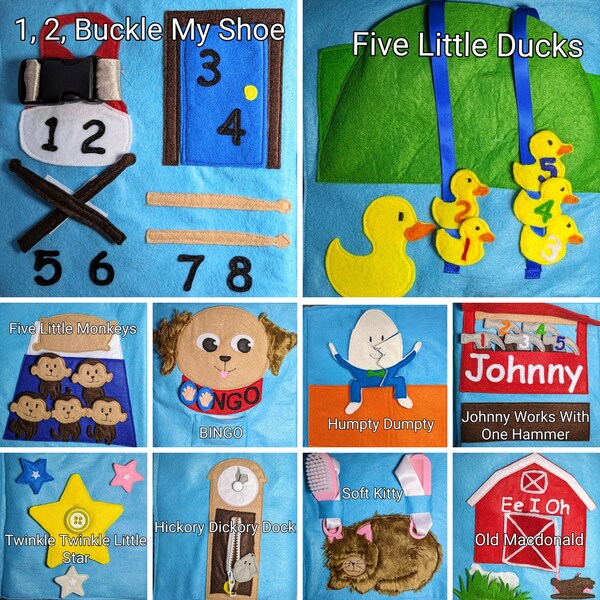 Quiet Book Template - Etsy