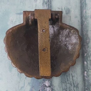 Scallop Shell Door Knocker, Sea Shell Door Knocker, Antique Brass ...