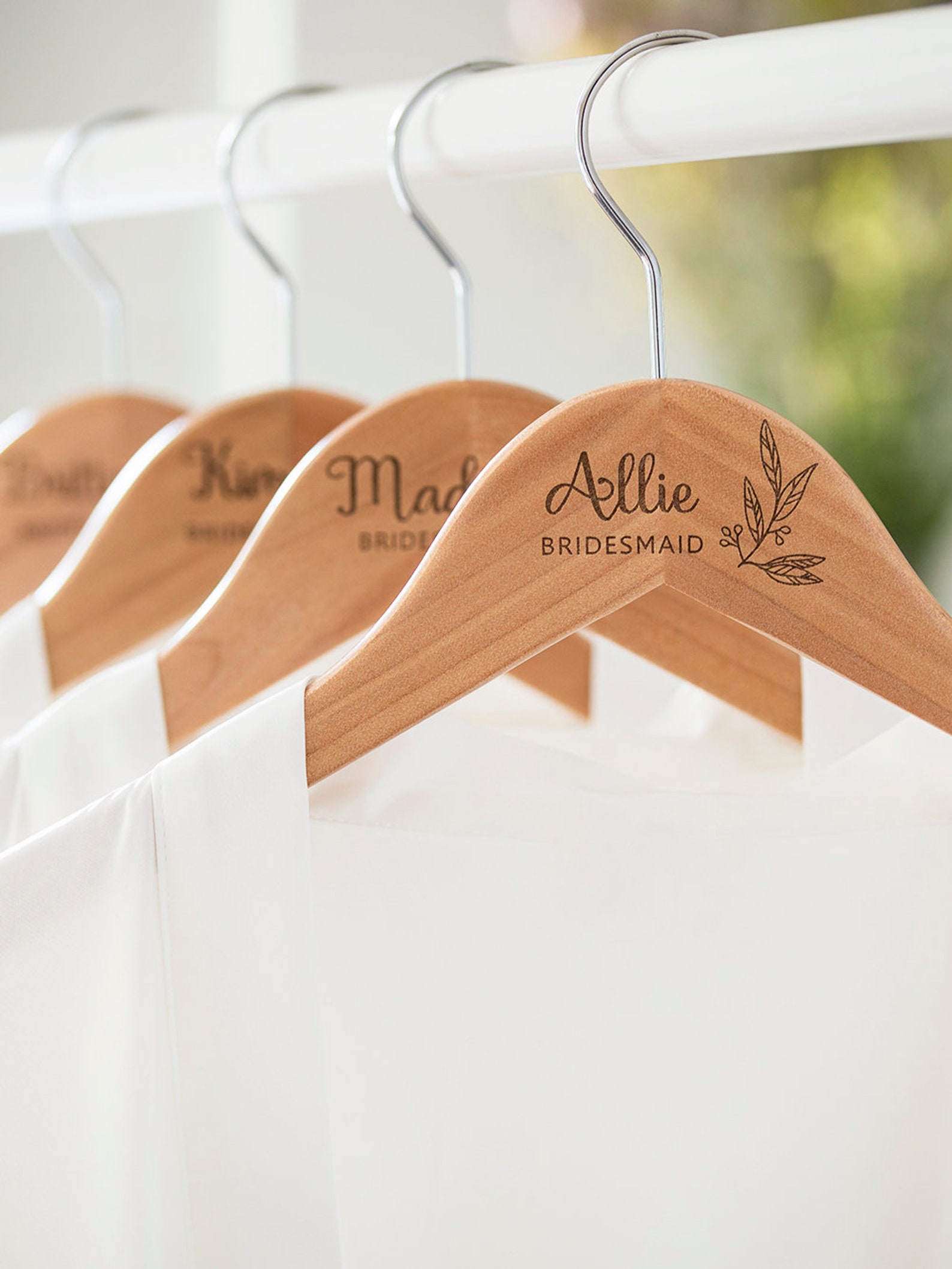 Bridesmaid Hangers, Personalized Hanger, Bridal Dress Hanger, Wooden ...