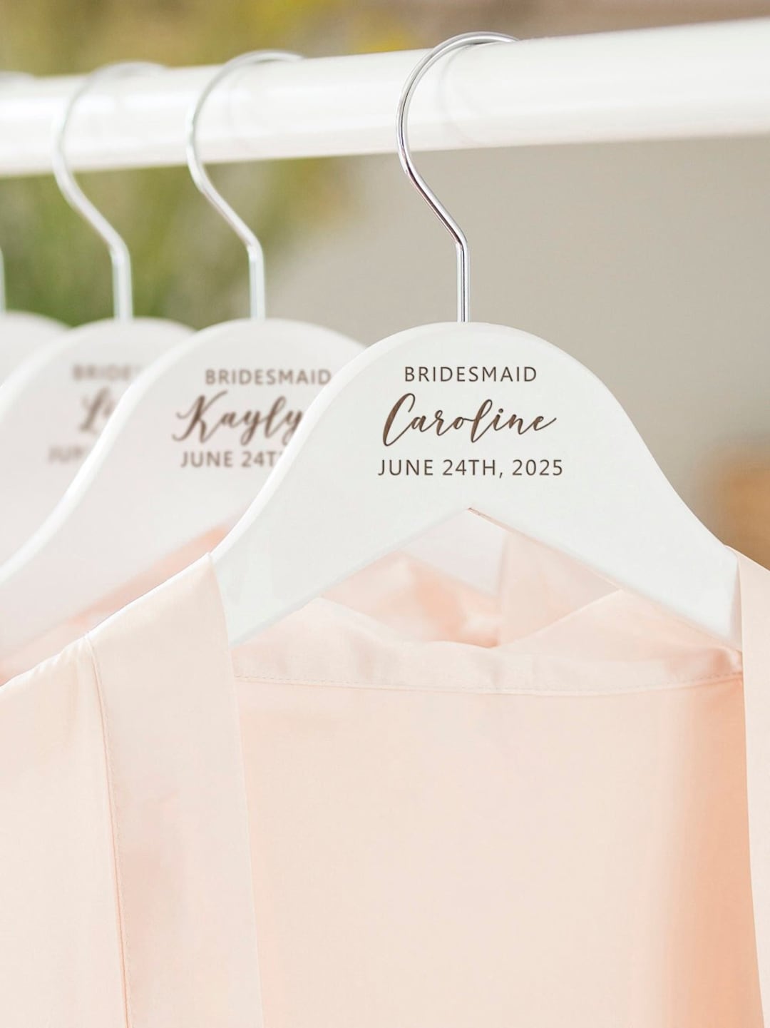 Personalized Bridesmaid Hangers, Wedding Hangers, Wooden Engraved ...