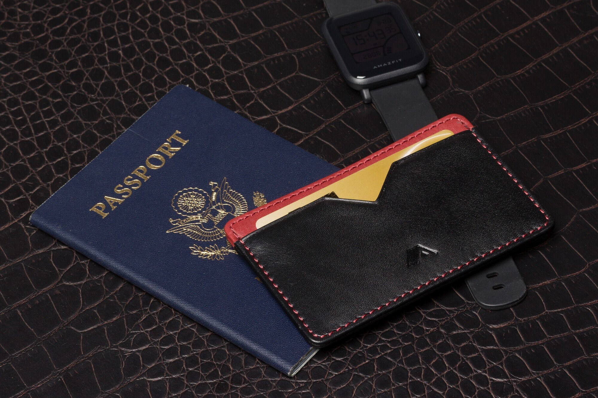 Mans Slim Credit Card Holder Real Leather 2 Card Slots - Etsy