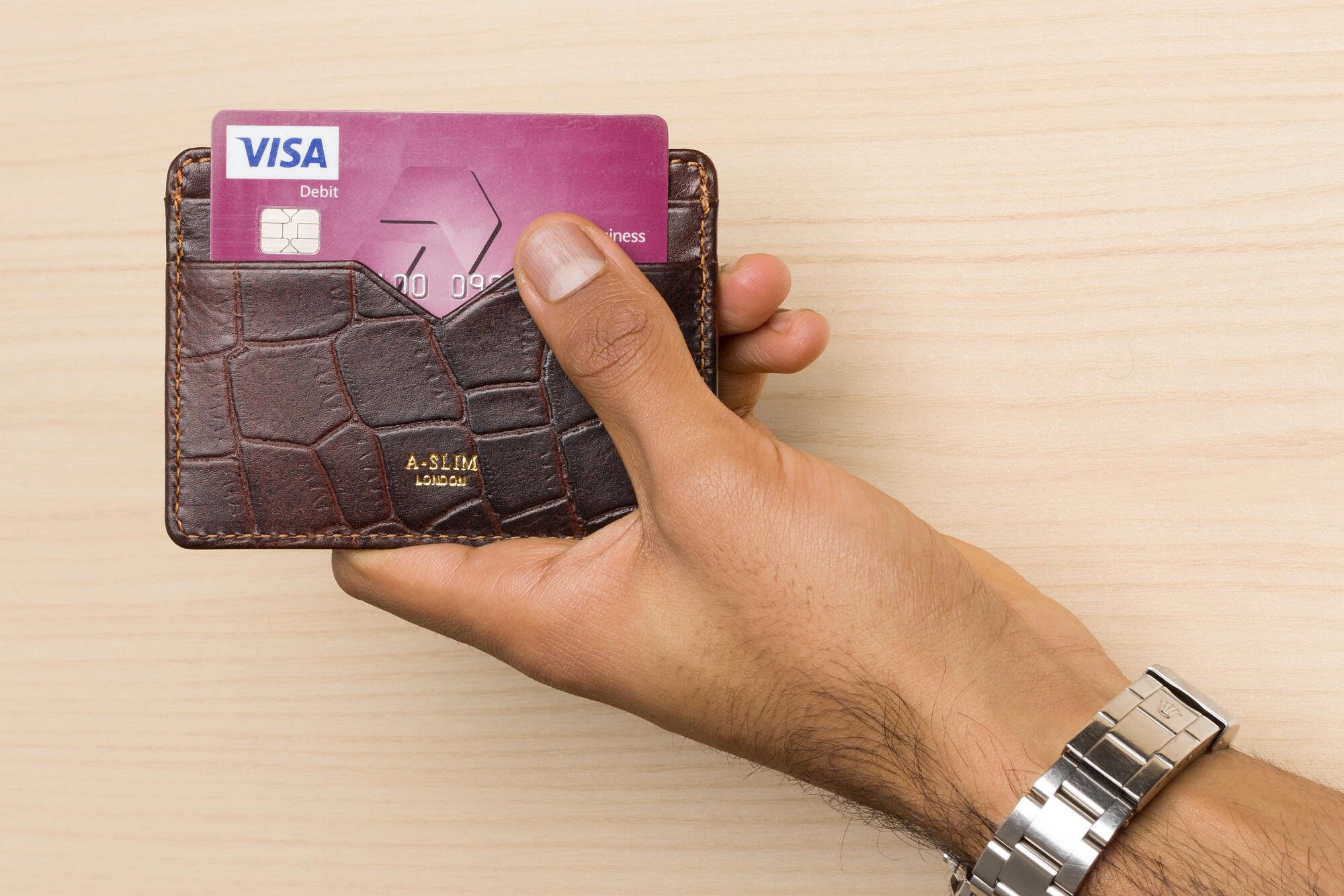 Genuine Leather Credit Card Holder / Card Wallet capacity: 8 - Etsy