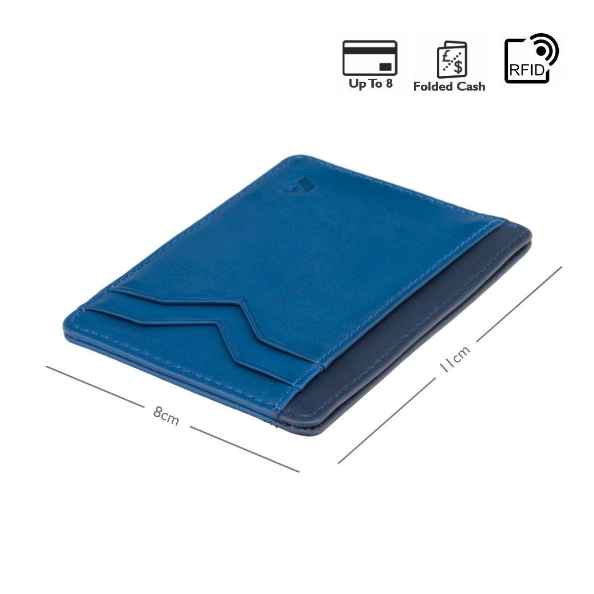 Wallet With Clear Photo Card Slot Slim Handmade Leather Card | Etsy