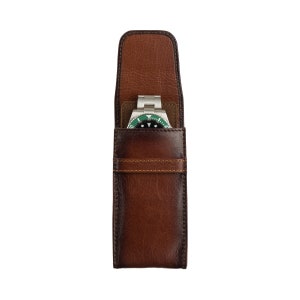 Watch Travel Pouch Leather Watch Case Protective Sleeve for Watch ...