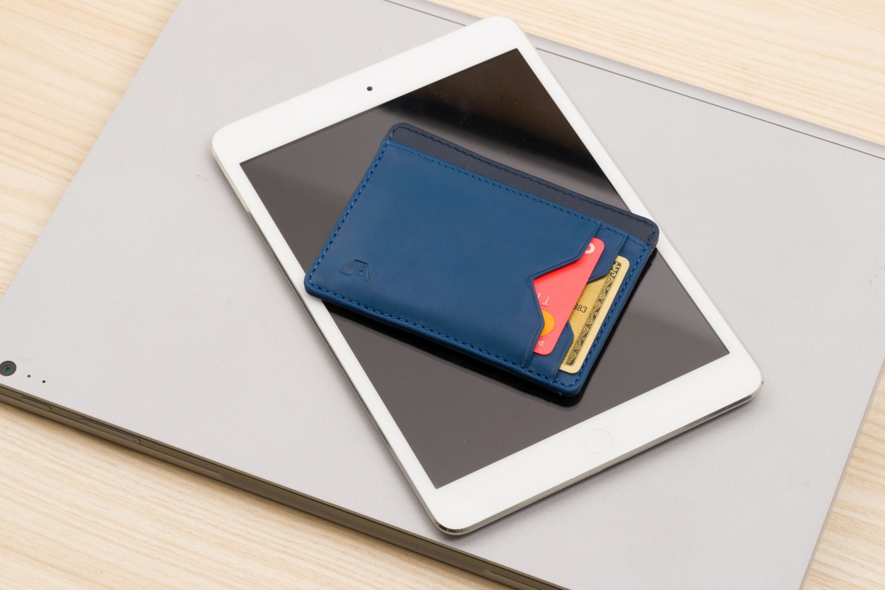 Wallet With Clear Photo Card Slot Slim Handmade Leather Card | Etsy