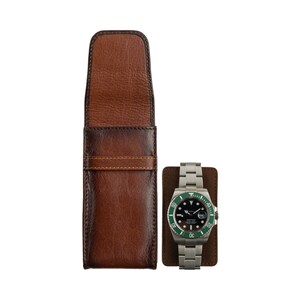 Watch Travel Pouch Leather Watch Case Protective Sleeve for Watch ...