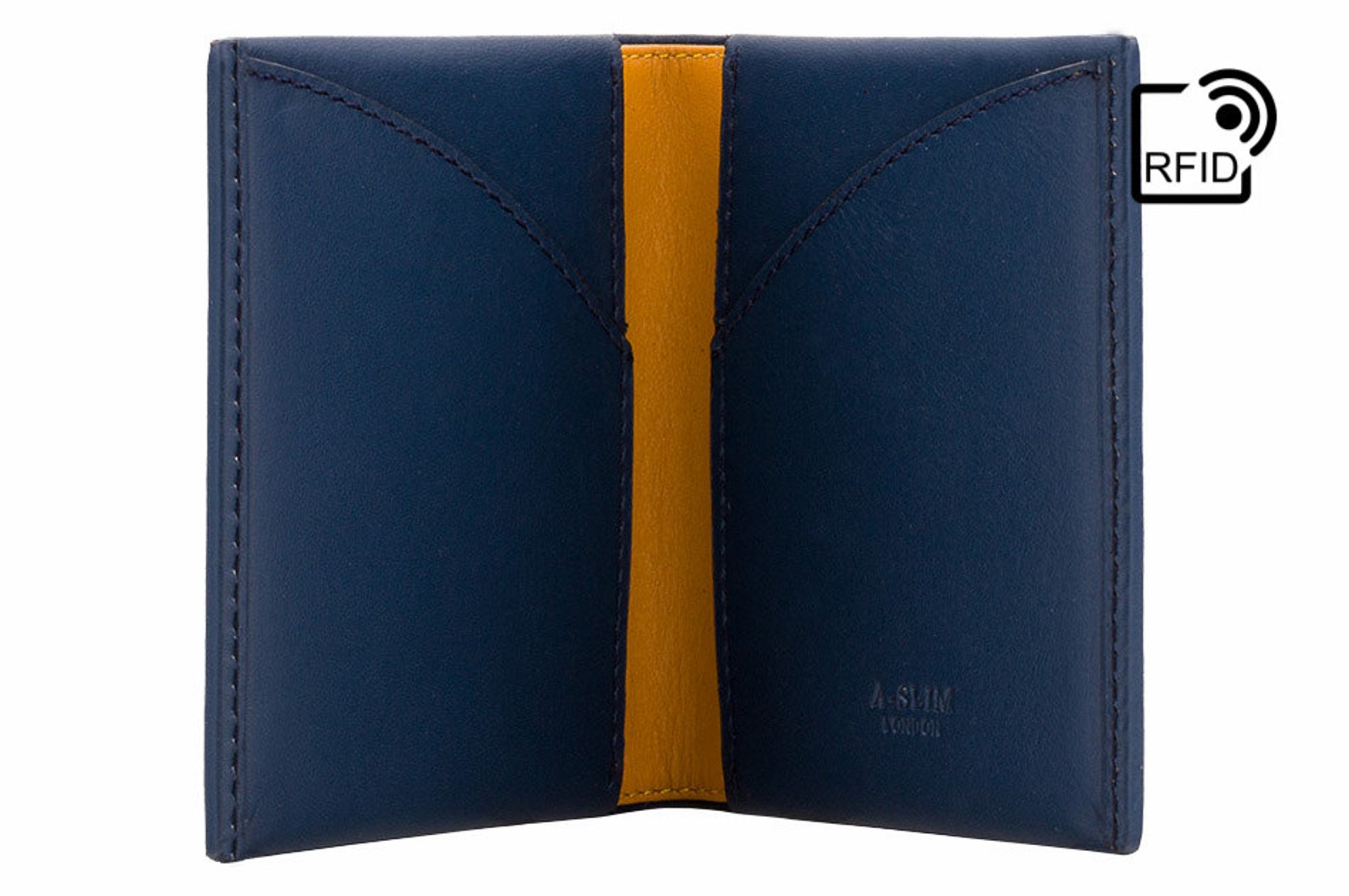 RFID Slim Leather Card Wallet Minimal Wallet / Leather Card - Etsy