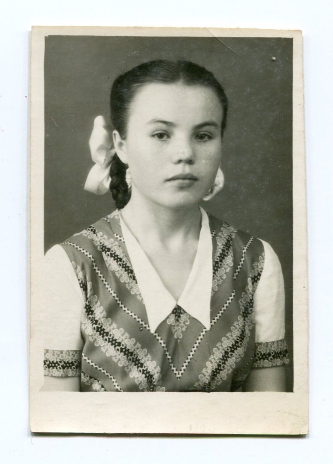 Pretty Teen Girl Portrait Russian Soviet Vintage Photo - Etsy