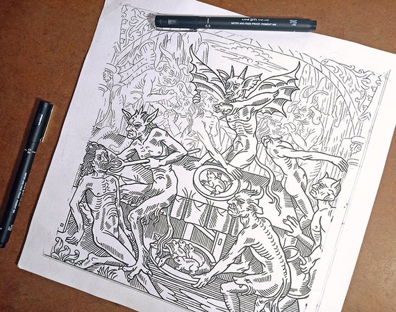 Demons From Hell Drawings