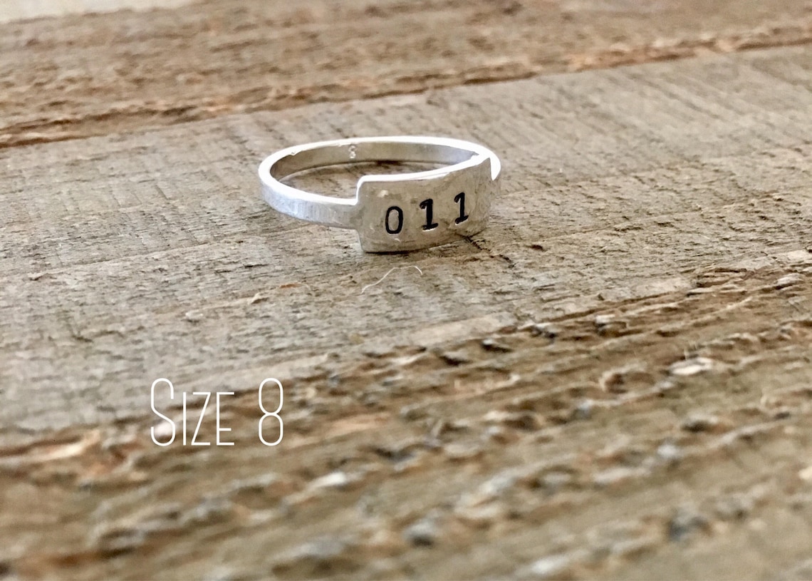 Stranger Things Ring-sterling Silver Ring-eleven Ring-011 | Etsy