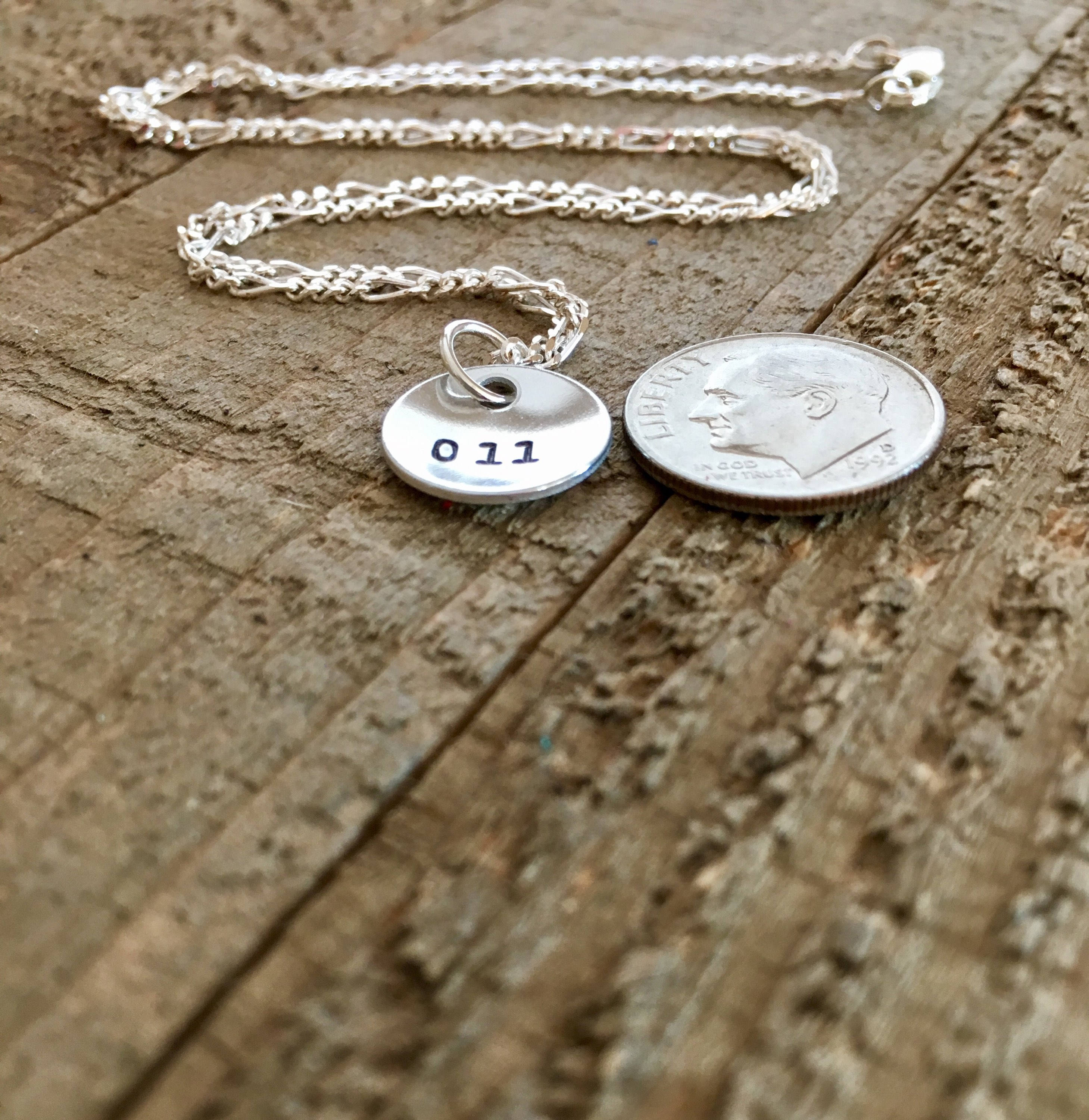 Stranger Things necklace Eleven necklace-11 necklace-domed | Etsy