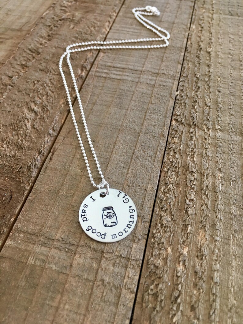 What About Bob Necklace-gil Necklace-funny Necklace-7/8" Handstamped ...