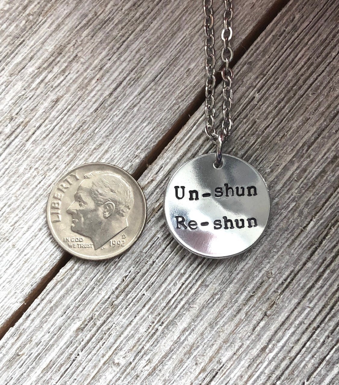 The Office-un-shun Re-shun Necklace-the Office Necklace- Dwight-3/4 ...