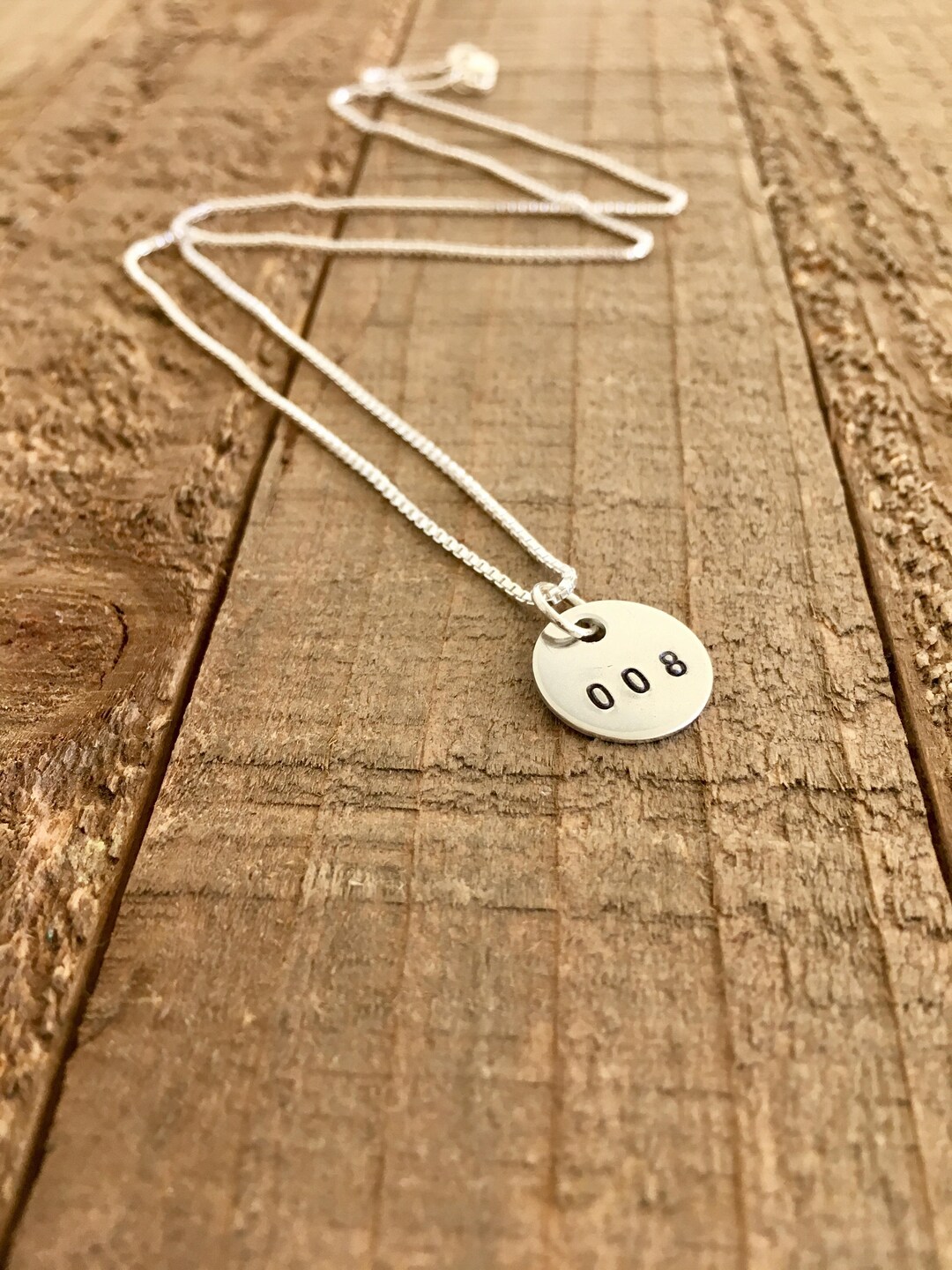 Stranger Things Necklace 008 Necklace-8 Necklace-handstamped - Etsy