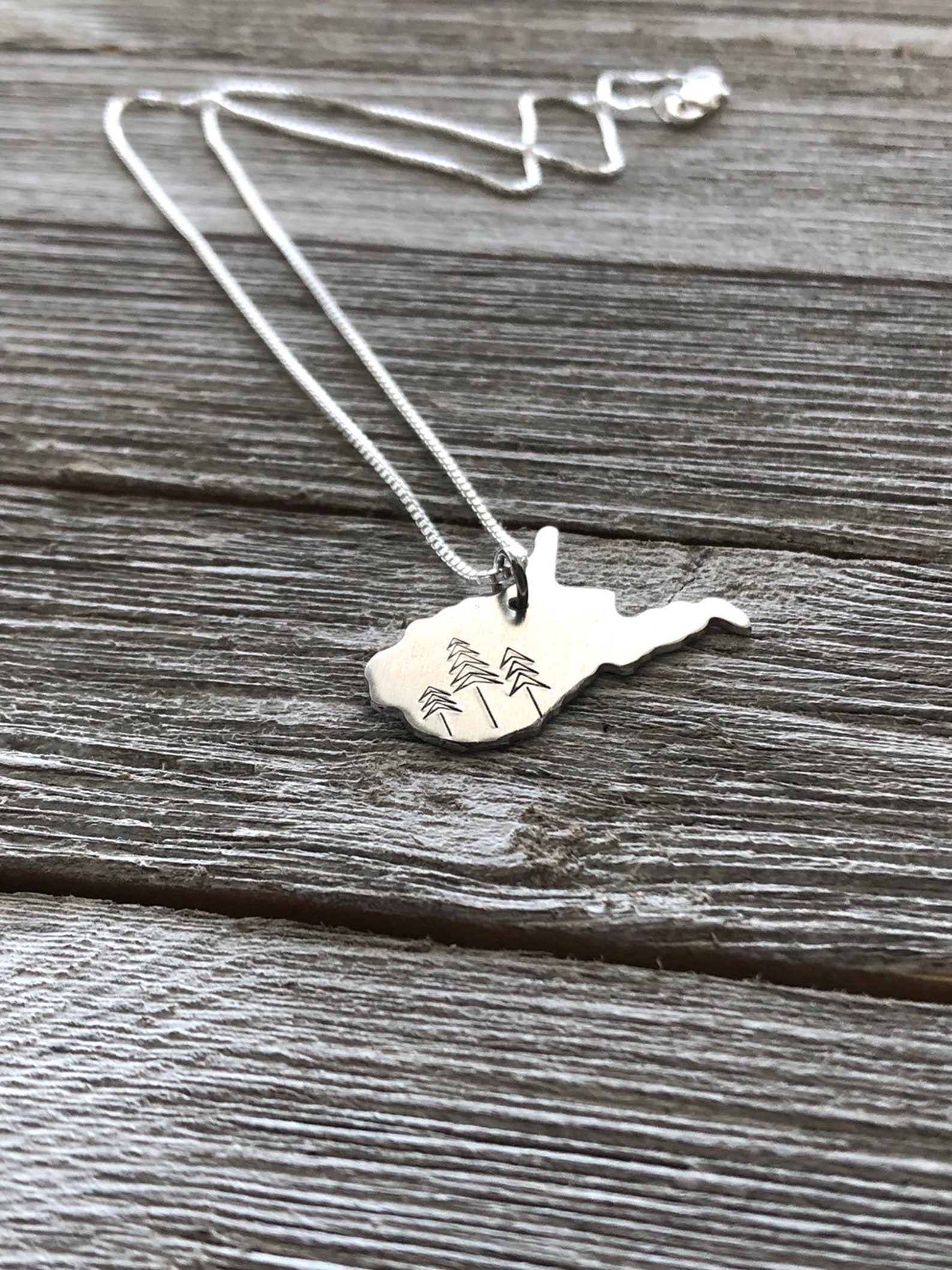 West Virginia State Necklace-west Virginia Necklace-gift - Etsy