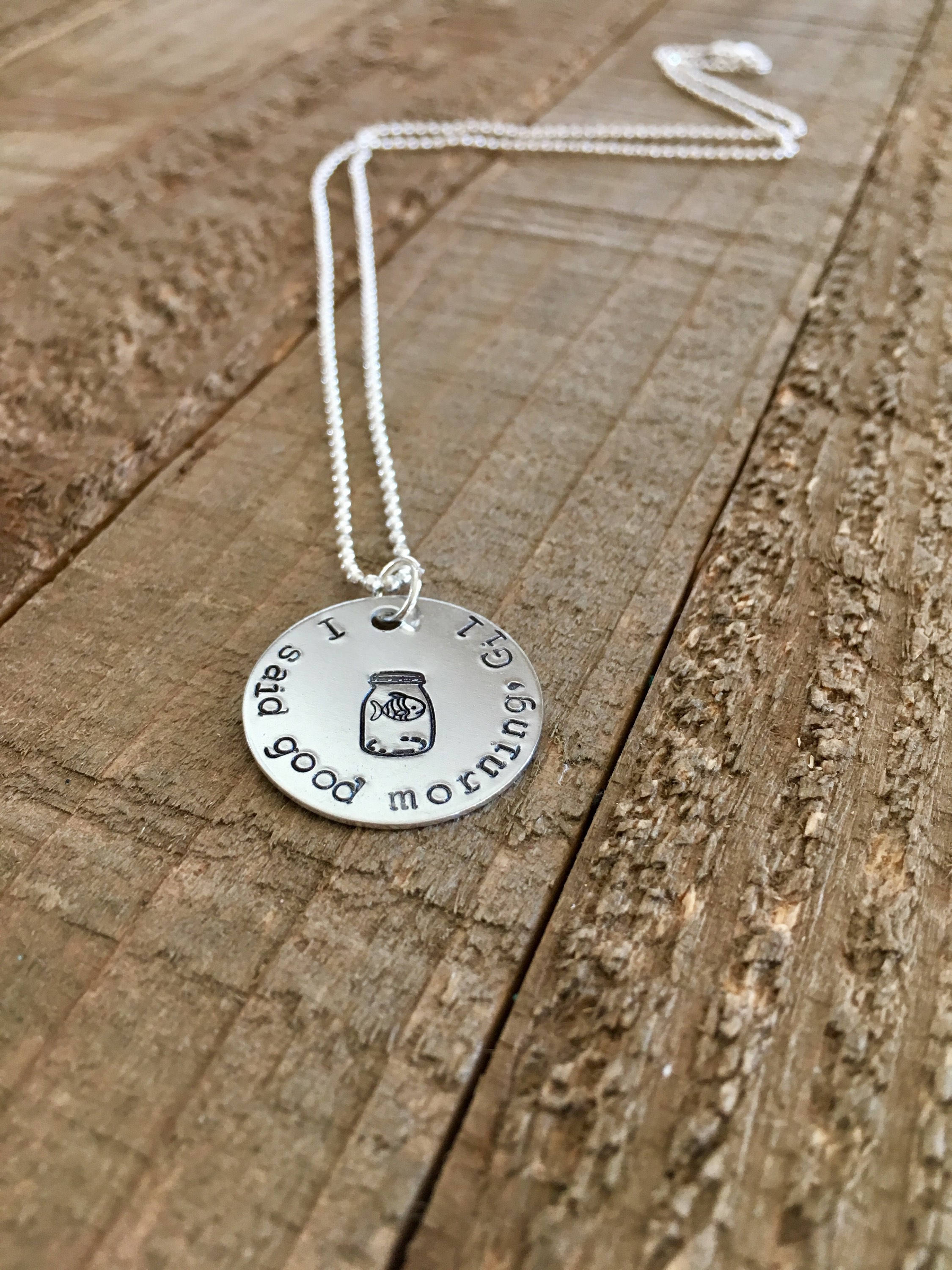 What About Bob Necklace-gil Necklace-funny Necklace-7/8" Handstamped ...