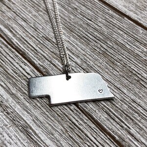 Nebraska State Necklace-nebraska Necklace-gift - Etsy