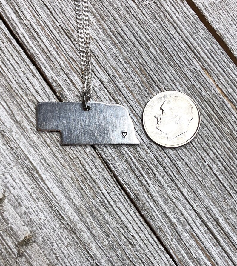 Nebraska State Necklace-nebraska Necklace-gift - Etsy