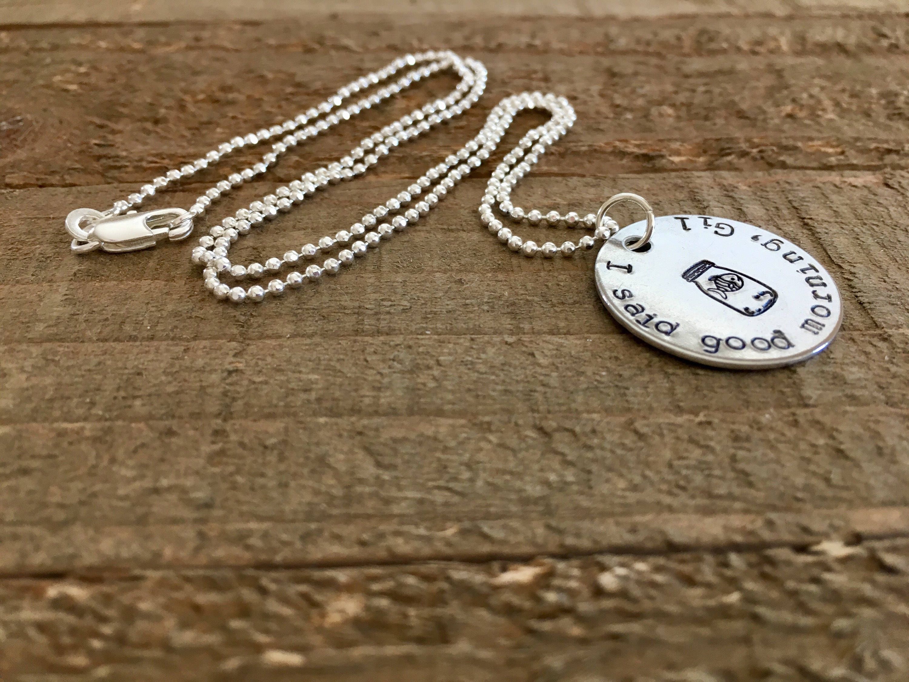What About Bob Necklace-gil Necklace-funny Necklace-7/8" Handstamped ...